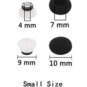 JNSA Small Size Eartips & Foam Cover 3 Pack Replacement Kit for Plantronics Voyager Legend [3 Ear Tips & 3 Foam Cover] (L3S)