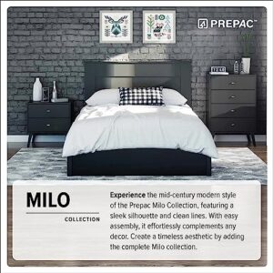 Prepac Milo 2-drawer Nightstand, Black