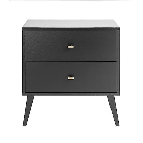 Prepac Milo 2-drawer Nightstand, Black