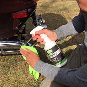 Shine Doctor Motorcycle Cleaner 32 oz. with Microfiber Towel Cleans Chrome, Leather, Vinyl, Glass and Removes Grime and Grease