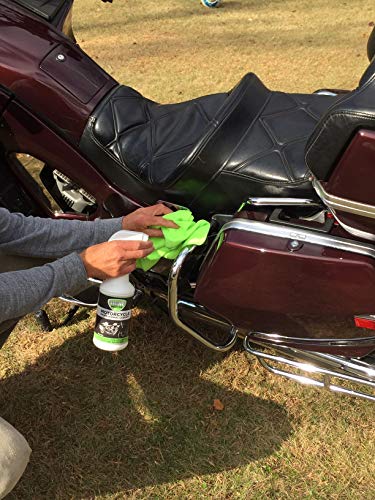 Shine Doctor Motorcycle Cleaner 32 oz. with Microfiber Towel Cleans Chrome, Leather, Vinyl, Glass and Removes Grime and Grease