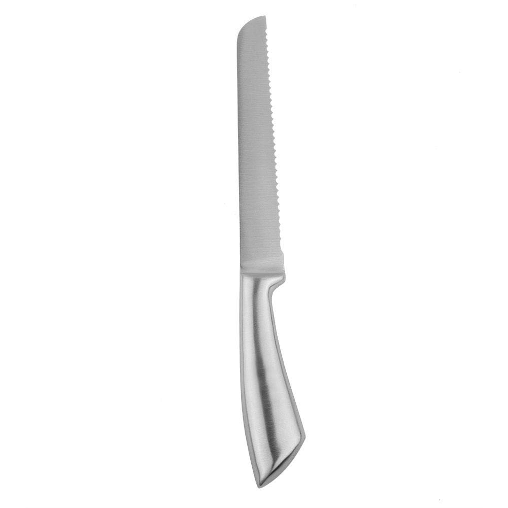 TOPINCN Bread Knife Stainless Steel Serrated Baking Knife Cake Bread Kitchen Cutter Hand Tool