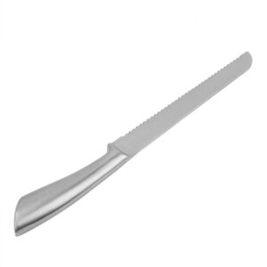 TOPINCN Bread Knife Stainless Steel Serrated Baking Knife Cake Bread Kitchen Cutter Hand Tool