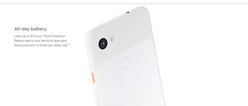 Google Pixel 3A (64GB, 4GB RAM) 5.6" Display - GSM/CDMA Factory Unlocked (AT&T/T-Mobile/Verizon/Sprint) Global 4G LTE International Model (Just Black)