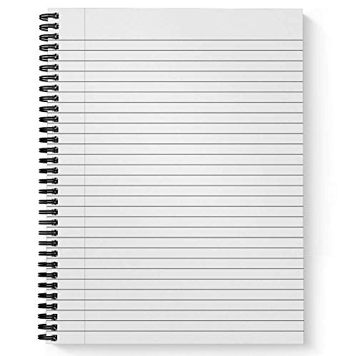 Softcover Spit Happens 8.5" x 11" Funny Llama Spiral Notebook/Journal, 120 Wide Ruled Pages, Durable Gloss Laminated Cover, Black Wire-o Spiral. Made in the USA