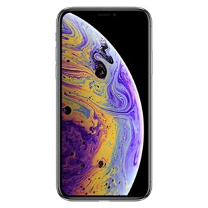 apple iphone xs max, us version, 256gb, silver - at&t (renewed)