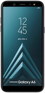 samsung galaxy a6 32gb factory unlocked phone - 5.6" - black (renewed)