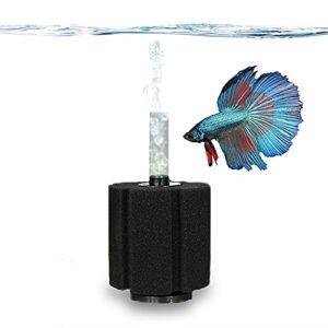 sungrow 10-gallon betta sponge filter, underwater center aquarium filter, attach it to air pump (not included) to run, works for tropical fish & breeder aquarium, perfect for fry & small fish