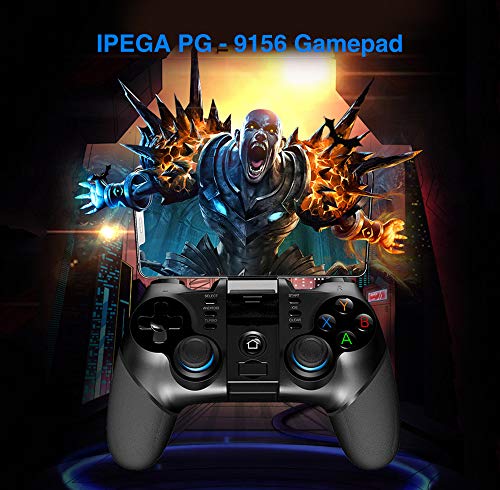 ipega-PG-9156 Wireless game Controller 4.0+2.4G Mobile phone Gamepad for Samsung Galaxy S22/21 /S20 /S10 NOTE21/20/10 VIVO Oppo Android Mobile Smartphone Tablet (Android 6.0+ Higher System)