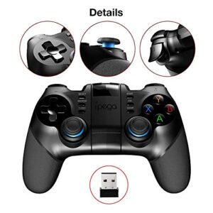 ipega-PG-9156 Wireless game Controller 4.0+2.4G Mobile phone Gamepad for Samsung Galaxy S22/21 /S20 /S10 NOTE21/20/10 VIVO Oppo Android Mobile Smartphone Tablet (Android 6.0+ Higher System)