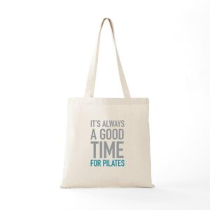 CafePress Pilates Tote Bag Natural Canvas Tote Bag, Reusable Shopping Bag