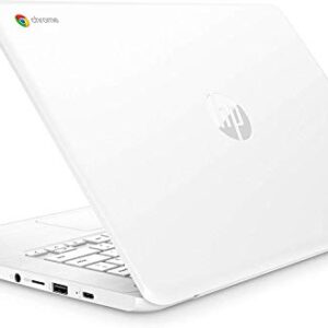 HP Chromebook 14-ca053cl 14" Full-HD Anti-Glare Display: Intel Celeron N3350 4GB/32GB eMMC WiFi+BT Cam Chrome OS (Snow White) (Renewed)