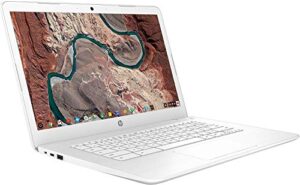 hp chromebook 14-ca053cl 14" full-hd anti-glare display: intel celeron n3350 4gb/32gb emmc wifi+bt cam chrome os (snow white) (renewed)