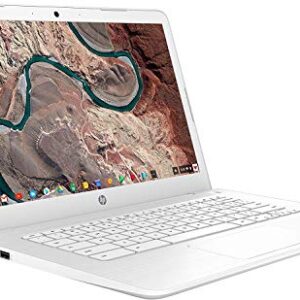 HP Chromebook 14-ca053cl 14" Full-HD Anti-Glare Display: Intel Celeron N3350 4GB/32GB eMMC WiFi+BT Cam Chrome OS (Snow White) (Renewed)