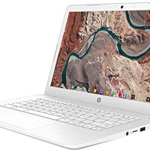 HP Chromebook 14-ca053cl 14" Full-HD Anti-Glare Display: Intel Celeron N3350 4GB/32GB eMMC WiFi+BT Cam Chrome OS (Snow White) (Renewed)