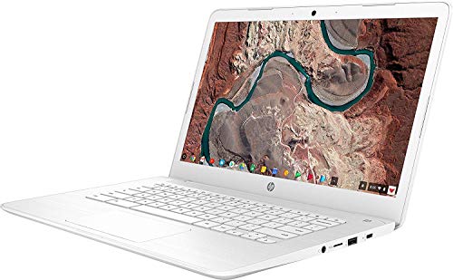 HP Chromebook 14-ca053cl 14" Full-HD Anti-Glare Display: Intel Celeron N3350 4GB/32GB eMMC WiFi+BT Cam Chrome OS (Snow White) (Renewed)