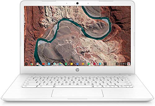 HP Chromebook 14-ca053cl 14" Full-HD Anti-Glare Display: Intel Celeron N3350 4GB/32GB eMMC WiFi+BT Cam Chrome OS (Snow White) (Renewed)