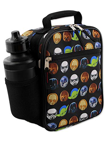 Disney Star Wars Boy's Girl's Adult's Soft Insulated School Lunch Box (One Size, Black)