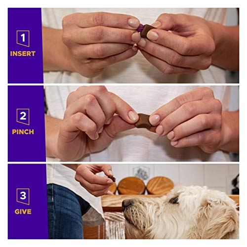 VETRISCIENCE Pinchers Pill Hiding Dog Treats with Probiotics - Wrap Pills, Capsules and Tablets - Makes Giving Medication Easy