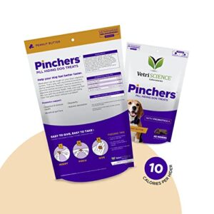 VETRISCIENCE Pinchers Pill Hiding Dog Treats with Probiotics - Wrap Pills, Capsules and Tablets - Makes Giving Medication Easy