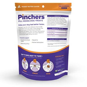 VETRISCIENCE Pinchers Pill Hiding Dog Treats with Probiotics - Wrap Pills, Capsules and Tablets - Makes Giving Medication Easy