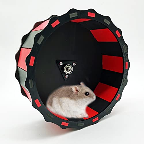 Hamster Exercise Wheel,Hamster Running Wheel Toy,Silent Plastic Runner for Rat Gerbil Hedgehog Chinchilla Guinea Pig Mice - Easy Attach to Cage