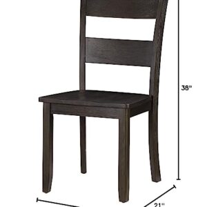 ACME Haddie Side Chair (Set-2) - - Distressed Walnut