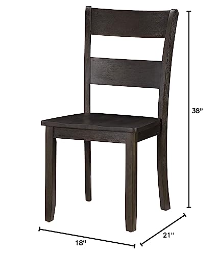 ACME Haddie Side Chair (Set-2) - - Distressed Walnut