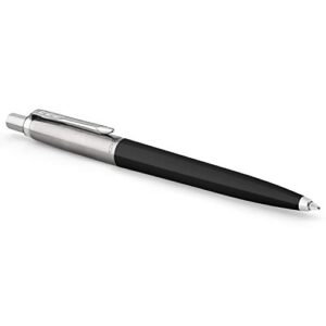 parker jotter originals ballpoint pen, classic black finish, medium point, blue ink, 1 count