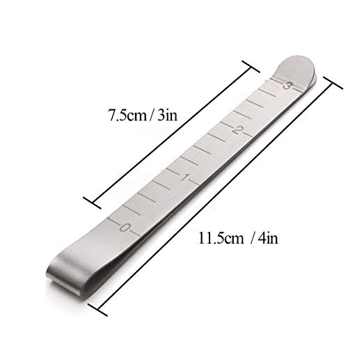 Sewing Clips Set of 20 Stainless Steel Hemming Clips 3 Inches Measurement Ruler Quilting Supplies