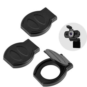 webcam cover, 3 pack webcam privacy shutter protects lens cap hood cover with strong adhesive, protecting privacy and security for logitech hd pro webcam c920 and c930e and c922x