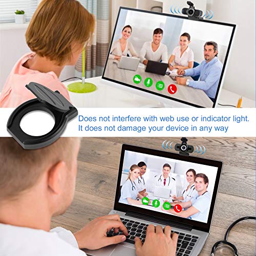 Webcam Cover, 3 Pack Webcam Privacy Shutter Protects Lens Cap Hood Cover with Strong Adhesive, Protecting Privacy and Security for Logitech HD Pro Webcam C920 and C930e and C922X