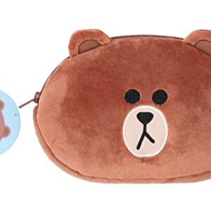 Line Friends Brown Pencil Case Plush