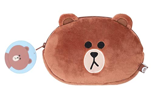 Line Friends Brown Pencil Case Plush