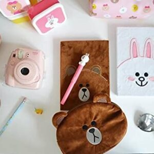 Line Friends Brown Pencil Case Plush