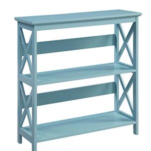 Convenience Concepts Oxford 3 Tier Bookcase, Sea Foam