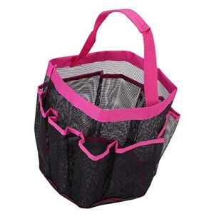 Portable Shower Caddy Bag, Quickly Dry Hanging Bathroom Spa Gym Camp Tote with 8 Mesh Storage Pockets for Toiletries, Shampoo, Conditioner, Soap