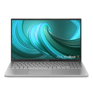 asus vivobook 15 thin and light laptop, 15.6” full hd, amd quad core r5-3500u cpu, 8gb ddr4 ram, 128gb ssd + 1tb hdd, amd radeon vega 8 graphics, windows 10 home, f512da-eb55-sl, transparent silver