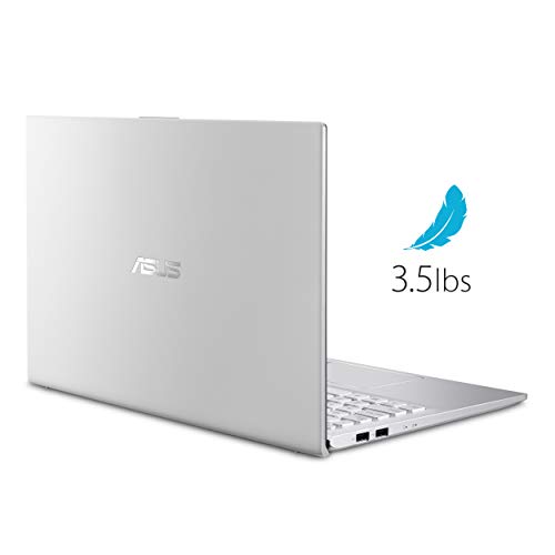 Asus Vivobook 15 Thin and Light Laptop, 15.6” Full HD, AMD Quad Core R5-3500U CPU, 8GB DDR4 RAM, 128GB SSD + 1TB HDD, AMD Radeon Vega 8 Graphics, Windows 10 Home, F512DA-EB55-SL, Transparent Silver