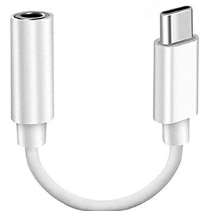 USB C to 3.5mm Headphone Jack Adapter Compatible with Pixel 6 5 4 3 2 XL, iPad Pro 2022 2021 2020 2018, Sony HTC Moto Samsung Galaxy S21 S20 Ultra S20+ Note 20 10 S10 S9 Plus and More