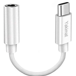 USB C to 3.5mm Headphone Jack Adapter Compatible with Pixel 6 5 4 3 2 XL, iPad Pro 2022 2021 2020 2018, Sony HTC Moto Samsung Galaxy S21 S20 Ultra S20+ Note 20 10 S10 S9 Plus and More