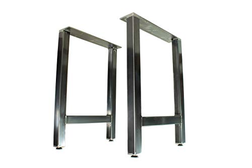 Metal Table Legs - H Style - Rustic Industrial Finish - Made in the USA