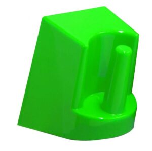 showman 2 quart lime green durable plastic liquid or dry product grain pellet supplement feed scoop