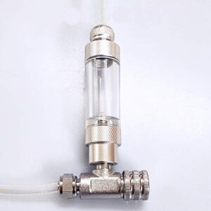 base wave aquarium co2 needle valve regulator flow control,bubble counter,check valve 3 in 1 (both ends for co2 tubing)…