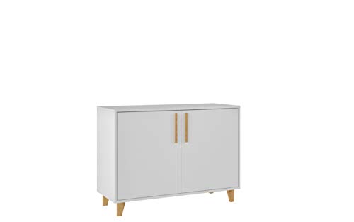 Manhattan Comfort Herald Modern 2 Door Double Sideboard Buffet, White