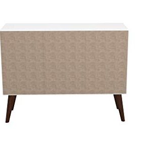 Manhattan Comfort Bromma Mid Century 3 Door Sideboard Buffet Cabinet, White