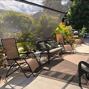 ShadePro - Vista Shade - RV Awning Shade Screen - Zipper Sun Screen Installs in Seconds - Solar Mesh Blocks 87% of Sunlight - The Original Camper Sunscreen Shade for Awnings - 19' x 9' - Grey