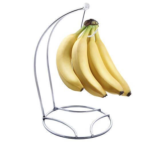 Chrome Banana Tree Holder Ripen Fruit Evenly Prevents Bruising & Spoiling