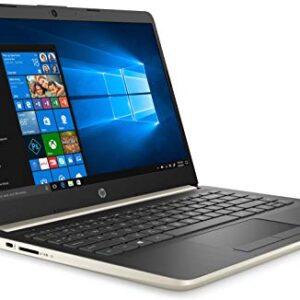 HP 14 Slim Laptop, 14" HD Display, Ryzen 3 3200U, AMD Radeon Vega 3 Graphics, 4GB, 128GB SSD, Pale Gold, 14-dk0024wm