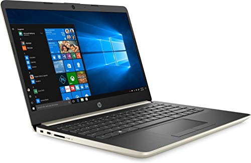 HP 14 Slim Laptop, 14" HD Display, Ryzen 3 3200U, AMD Radeon Vega 3 Graphics, 4GB, 128GB SSD, Pale Gold, 14-dk0024wm